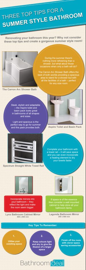 How to Create a Summer Style Bathroom - tidy away today